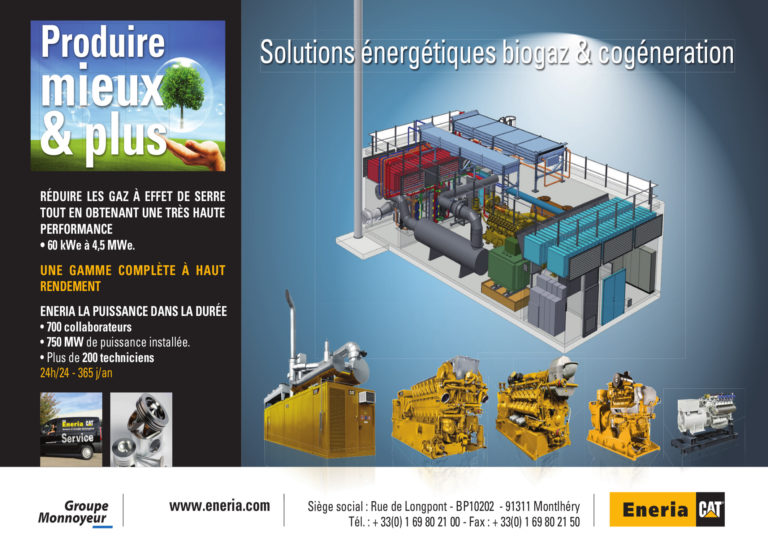 Eneria, solutions énergétiques biogaz & cogénération – MAGAZINE ET ...